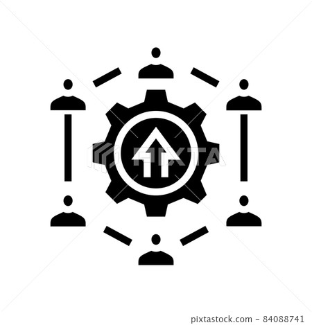social development glyph icon vector illustration - Stock Illustration ...