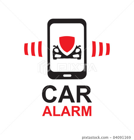 vector logo of the car alarm installation service-插圖素材 [84091169] - PIXTA圖庫