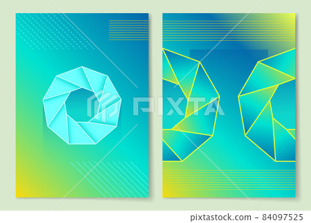 Precious Stone Poster Set Vector Illustration - Stock Illustration ...