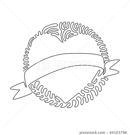 Continuous one line drawing text lettering... - Stock Illustration ...