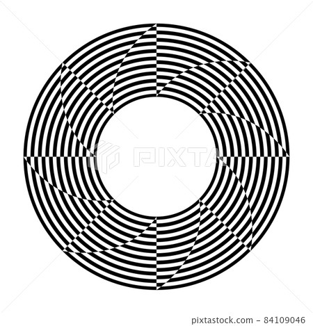 Abstract circle rotation circular design element. - Stock Illustration ...