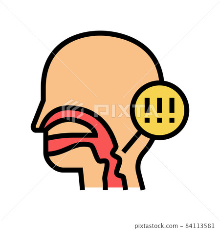 dysphagia disease color icon vector illustration - Stock Illustration ...