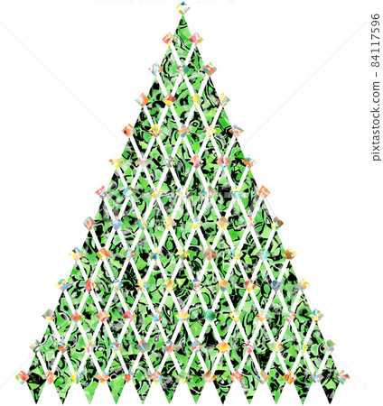 Rhombus Christmas tree - Stock Illustration [84117596] - PIXTA