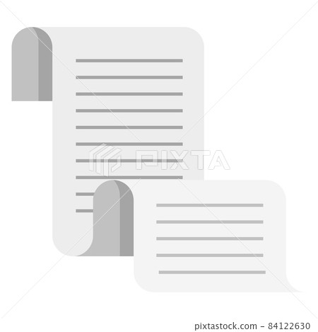 paper document - Stock Illustration [84122630] - PIXTA