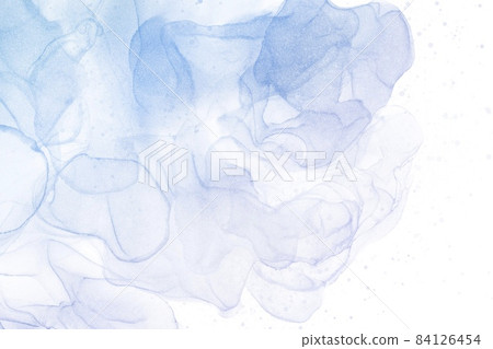 Alcohol ink art abstract background) Light blue... - Stock Illustration ...