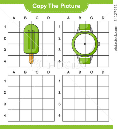 Copy the picture, copy the picture of Ice Cream... - Stock Illustration ...