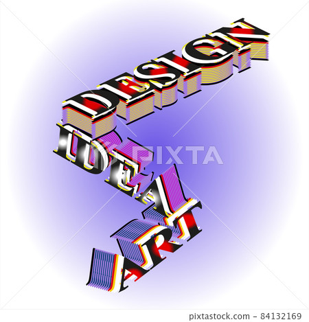 Luxury beauty 3D big text word letters design... - Stock Illustration ...