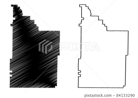 Webster County, Georgia (U.S. county, United... - Stock Illustration ...