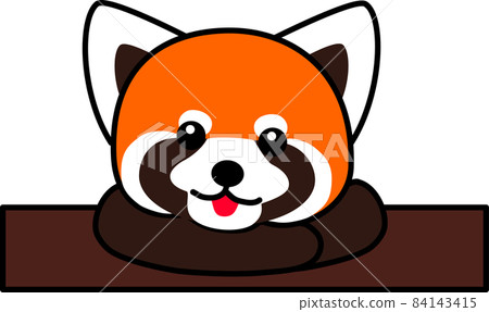 Red panda chilling - Stock Illustration [84143415] - PIXTA