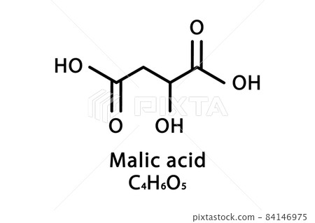 Malic acid molecular structure. Malic acid...-插圖素材 [84146975] - PIXTA圖庫