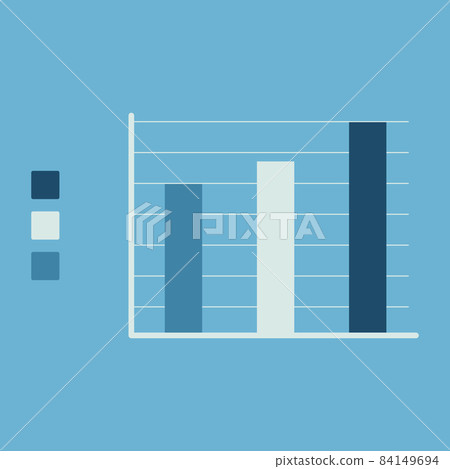 Simple and cute bar graph illustration - Stock Illustration [84149694 ...