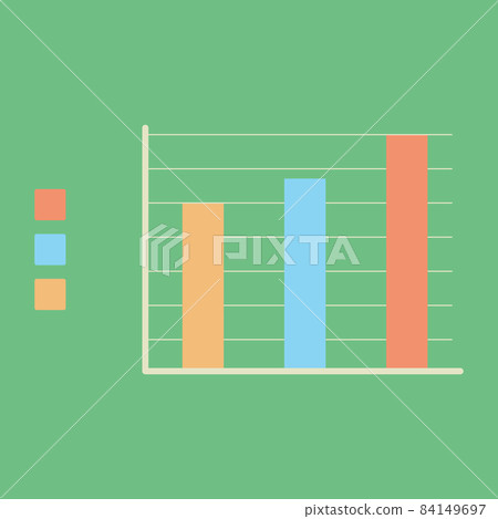 Simple and cute bar graph illustration - Stock Illustration [84149697 ...