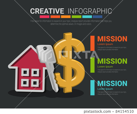 Key infographics design for Presentation... - Stock Illustration ...