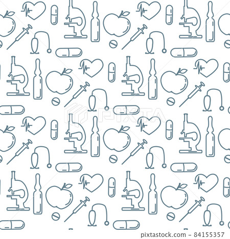 Medical Pattern Medicine Pharmacy Hospital Clinic - Stock Illustration ...