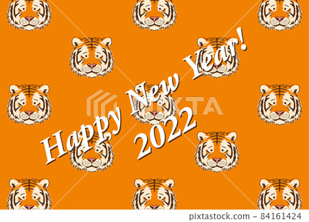 Tiger New Year's card - Stock Illustration [84161424] - PIXTA