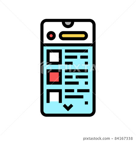 commerce application color icon vector... - Stock Illustration ...