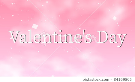 Valentine English text message CG wallpaper... - Stock Illustration ...