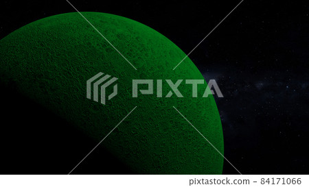 Green Moon Moon Space 3D CG背景壁紙-插圖素材 [84171066] - PIXTA圖庫