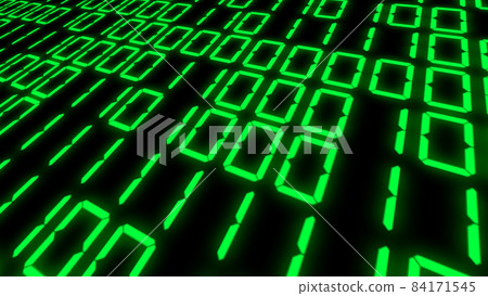 Digital number binary 7-segment enumeration... - Stock Illustration ...