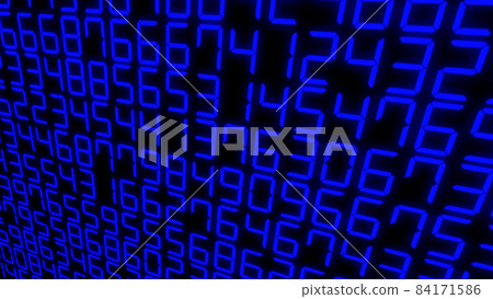 Digital number random number 7 segment... - Stock Illustration ...