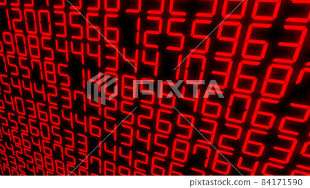 Digital number random number 7 segment... - Stock Illustration ...