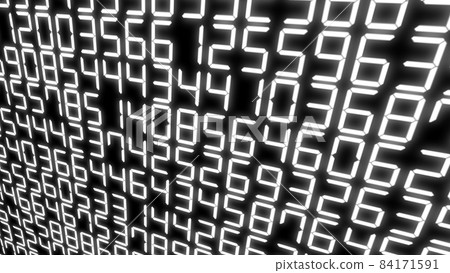 Digital number random number 7 segment... - Stock Illustration ...