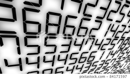 Digital number random number 7 segment... - Stock Illustration ...