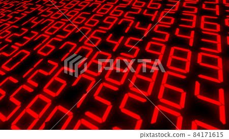 Digital number random number 7 segment... - Stock Illustration ...