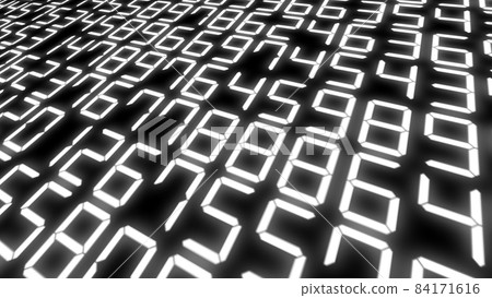 Digital number random number 7 segment... - Stock Illustration ...