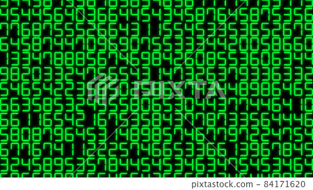 Digital number random number 7 segment... - Stock Illustration ...
