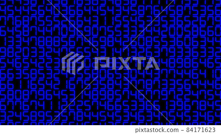 Digital number random number 7 segment... - Stock Illustration ...