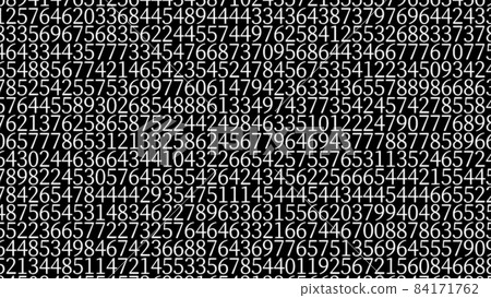 數字隨機數隨機枚舉CG背景壁紙-插圖素材 [84171762] - PIXTA圖庫