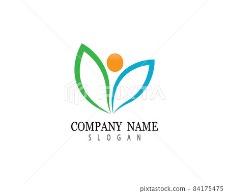 Tree leaf symbol vector icon illustration - Stock Illustration ...
