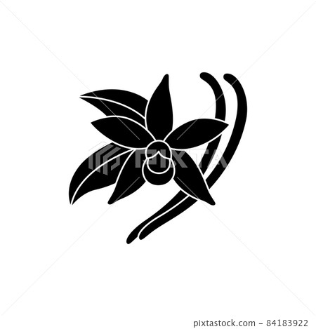 Vanilla olor line icon. Essential oils.... - Stock Illustration ...