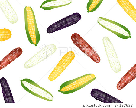 Colorful corn background - Stock Illustration [84187658] - PIXTA