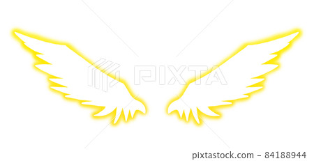 Angel wings (yellow) - Stock Illustration [84188944] - PIXTA