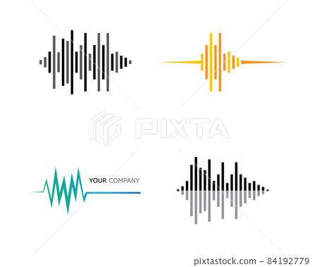 Sound wave vector icon illustration design - Stock Illustration ...