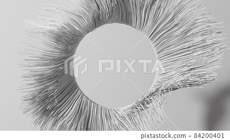 Procedural 3D illustration of a round frame... - Stock Illustration ...