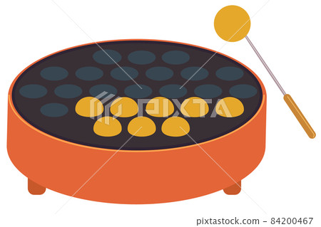 Takoyaki finished illustration - Stock Illustration [84200467] - PIXTA