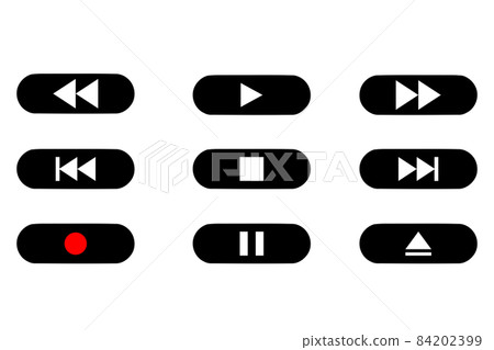 Operation button icon set - Stock Illustration [84202399] - PIXTA