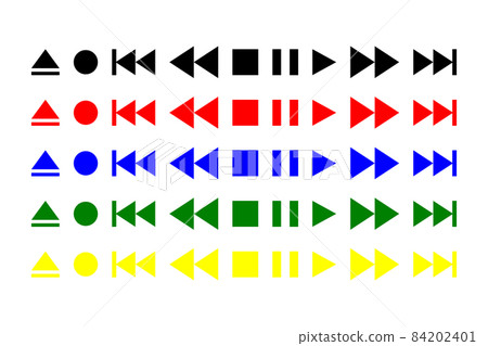 Operation button icon set - Stock Illustration [84202401] - PIXTA