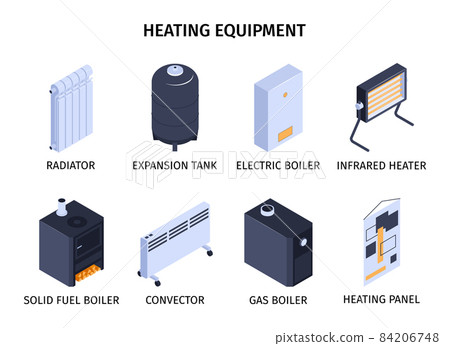 Heating And Boiler Composition Set - Stock Illustration [84206748] - PIXTA