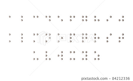 Braille dots alphabet for visually impaired....-插圖素材 [84212336] - PIXTA圖庫