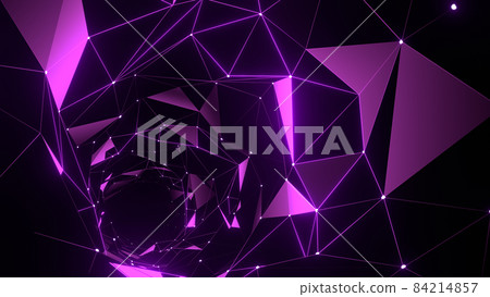 VJ Tunnel Dot Line Mesh Plexus Purple [There is... - Stock Illustration ...