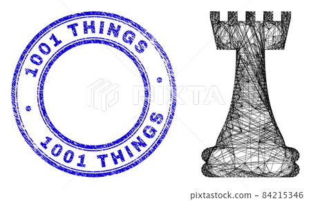 Textured 1001 Things Stamp Seal and Linear... - Stock Illustration ...