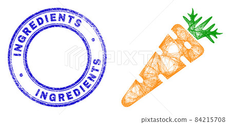 Scratched Ingredients All Natural Stamp Seal... - Stock Illustration ...