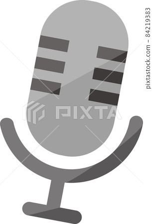 Cute microphone icon. Podcast. - Stock Illustration [84219383] - PIXTA