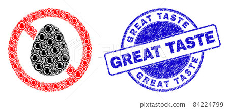 Grunge Great Taste Badge And Stop Egg Fractal...-插圖素材 [84224799] - PIXTA圖庫