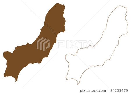 Paramushir island (Russia, Russian Federation,... - Stock Illustration ...