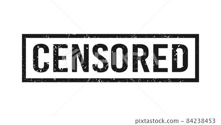 Grunge black censored word rubber stamp. Censor... - Stock Illustration ...
